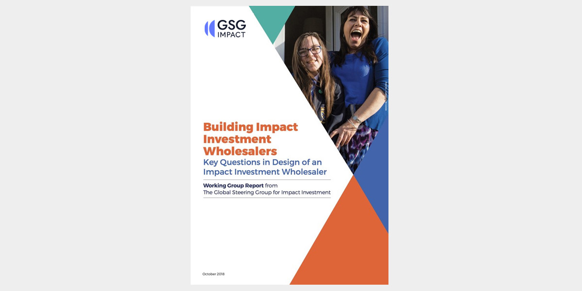 Building Impact Investment Wholesalers | GSG Impact